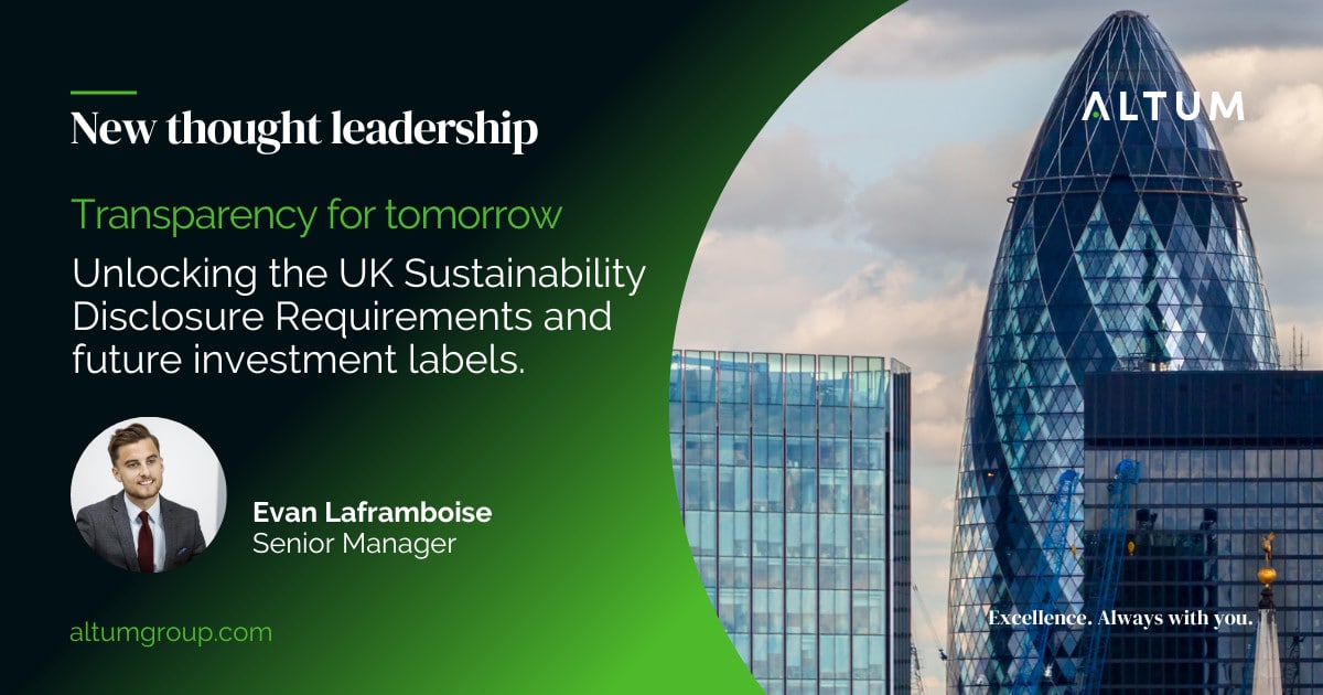 Unlocking The UK SDR And Future Investment Labels | Altum Group