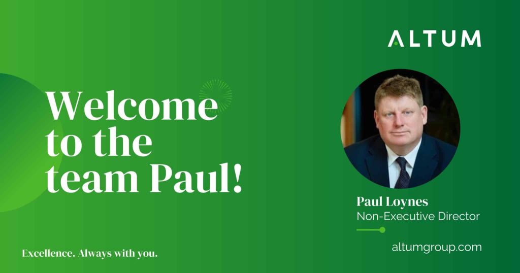 Altum Group Appoints Paul Loynes To Their Board Of Directors